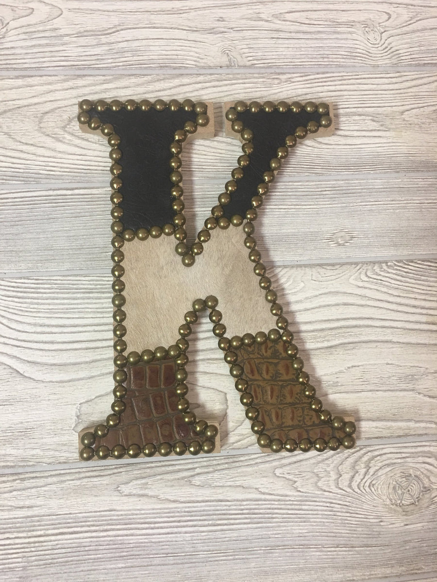 Handmade Cowhide and Leather Letters – Rusty Soul