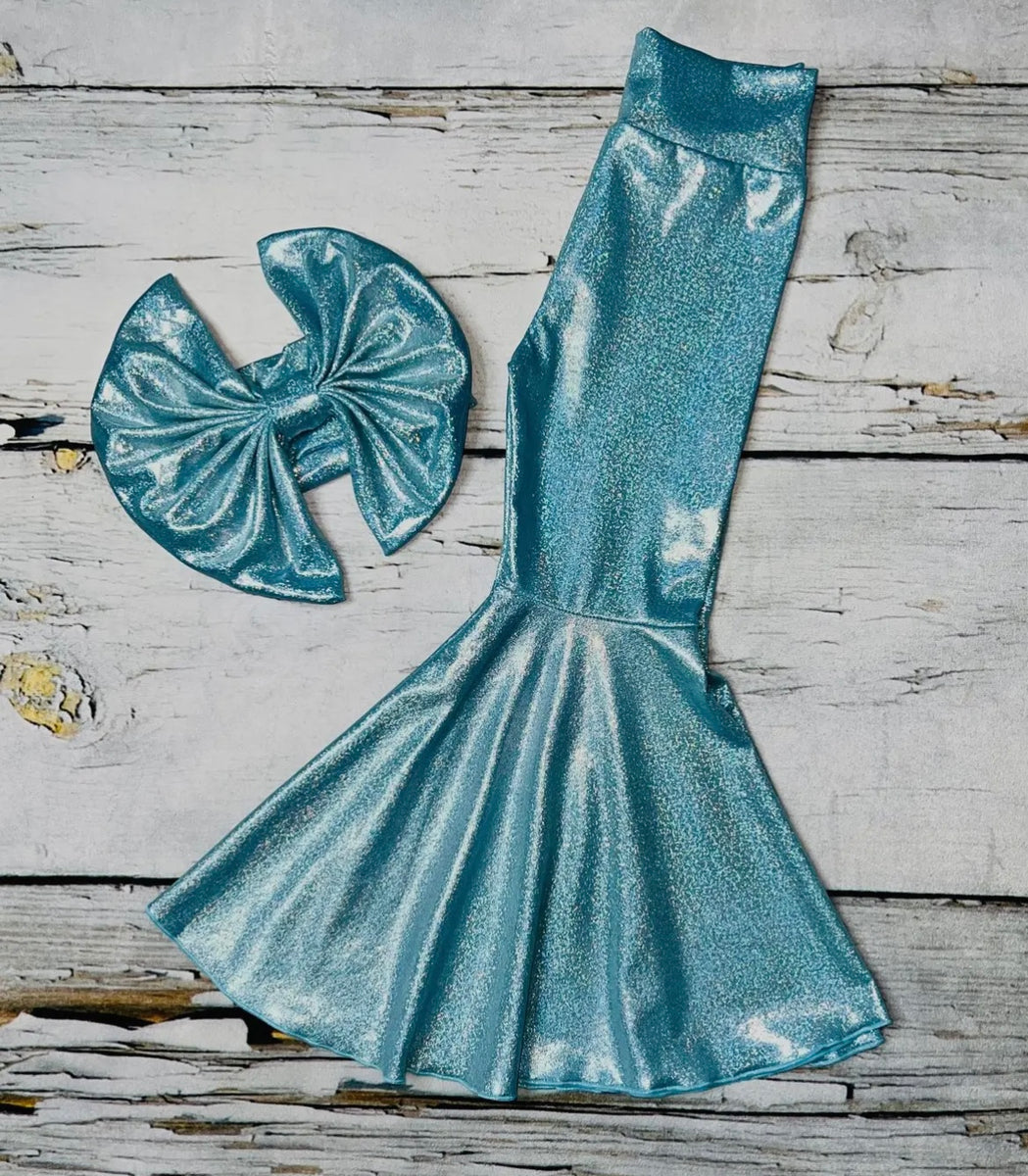Ally Aqua Iridescent Girls Bell Bottoms – Rusty Soul